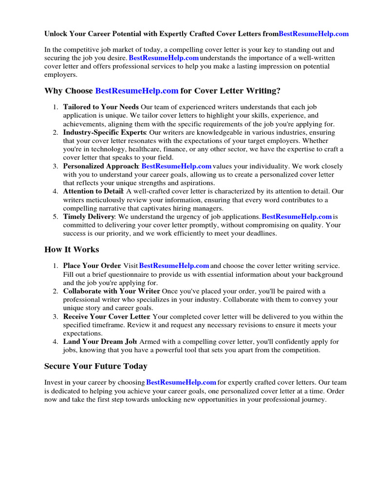 Cover Letters Writing | PDF | Résumé