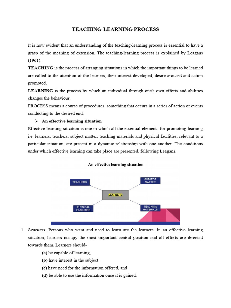 Learning Situation Theories of Learning Learning Experience | PDF ...