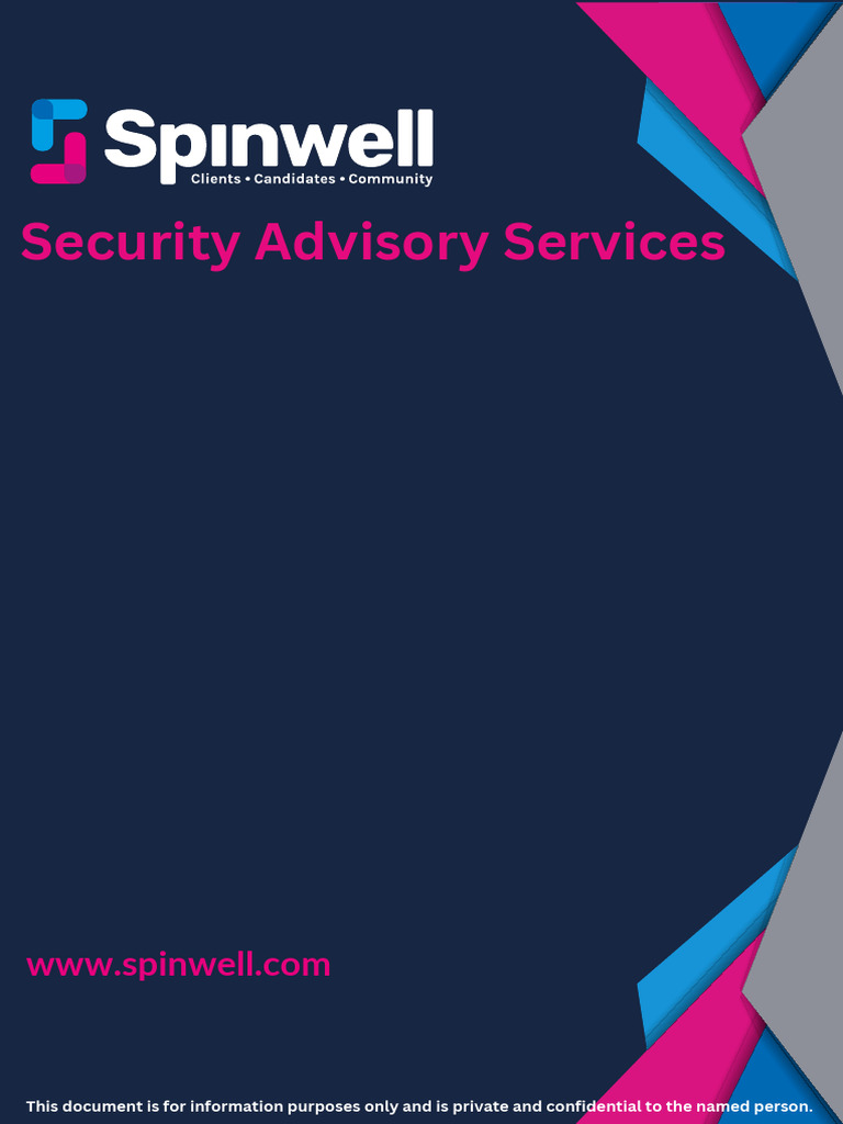 Security Advisory Services Brochure For Candidates | PDF | Security ...