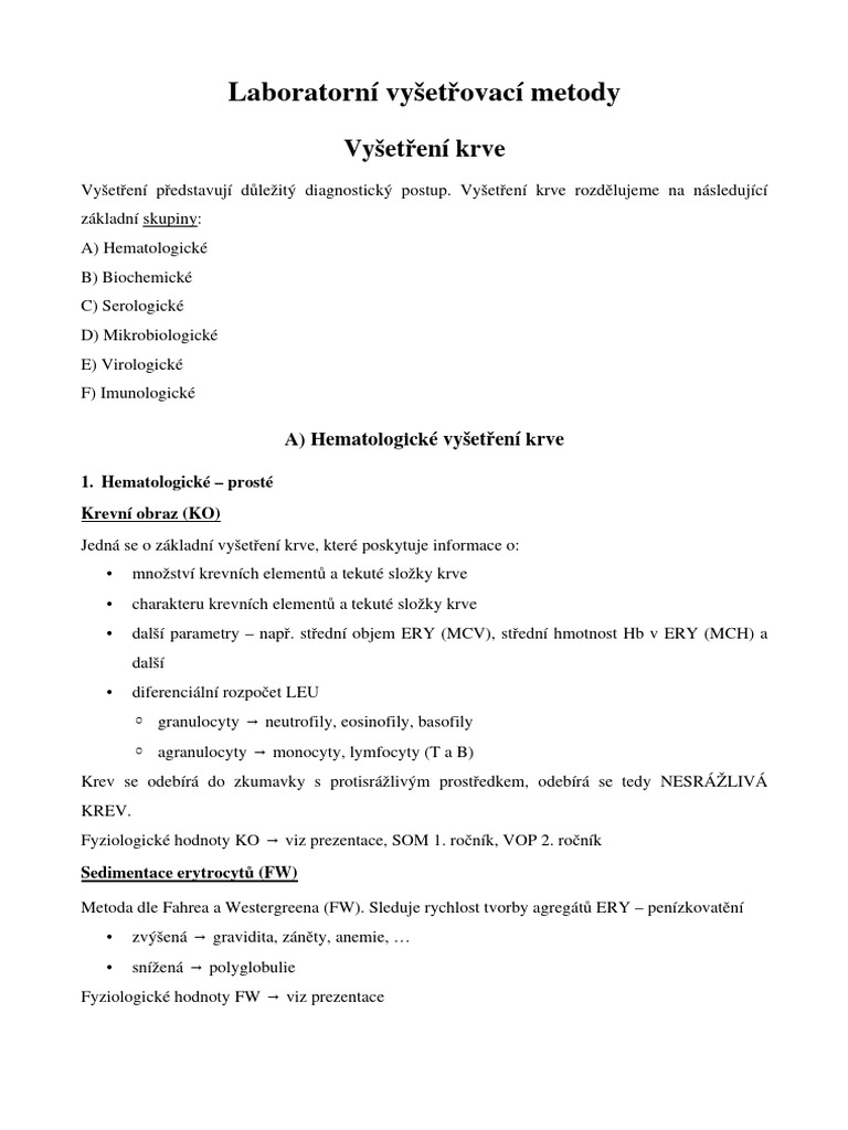 Laboratorni Metody | PDF