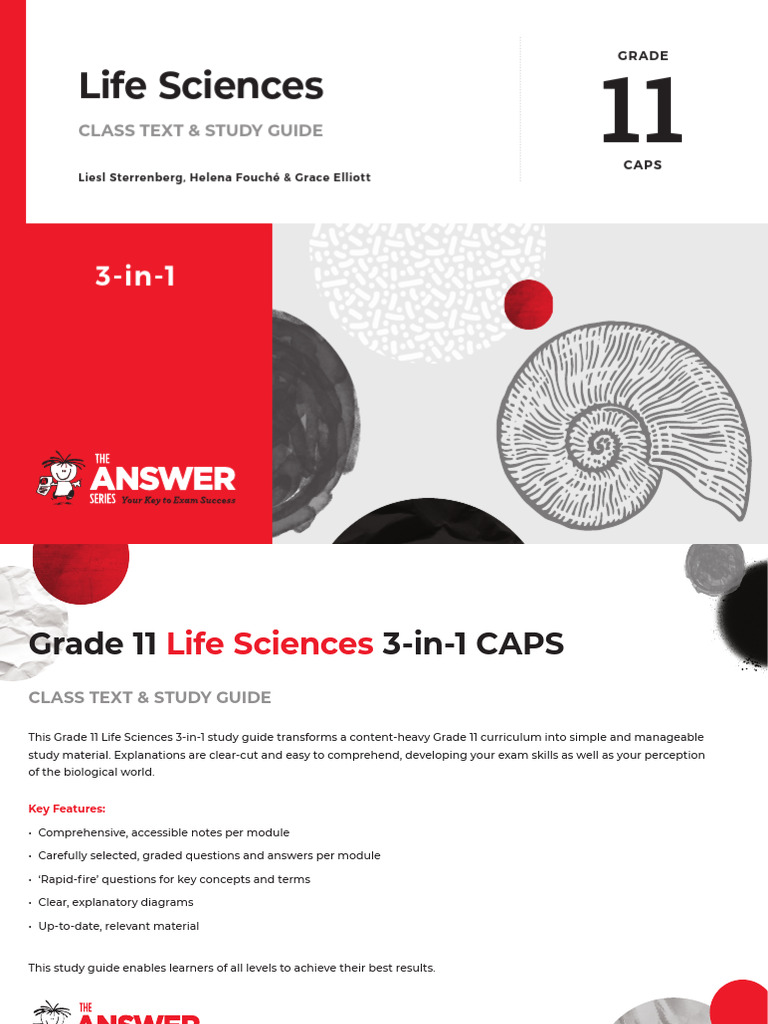 Grade 11 Life Sciences Study Guide | PDF | Kidney | Animal Anatomy