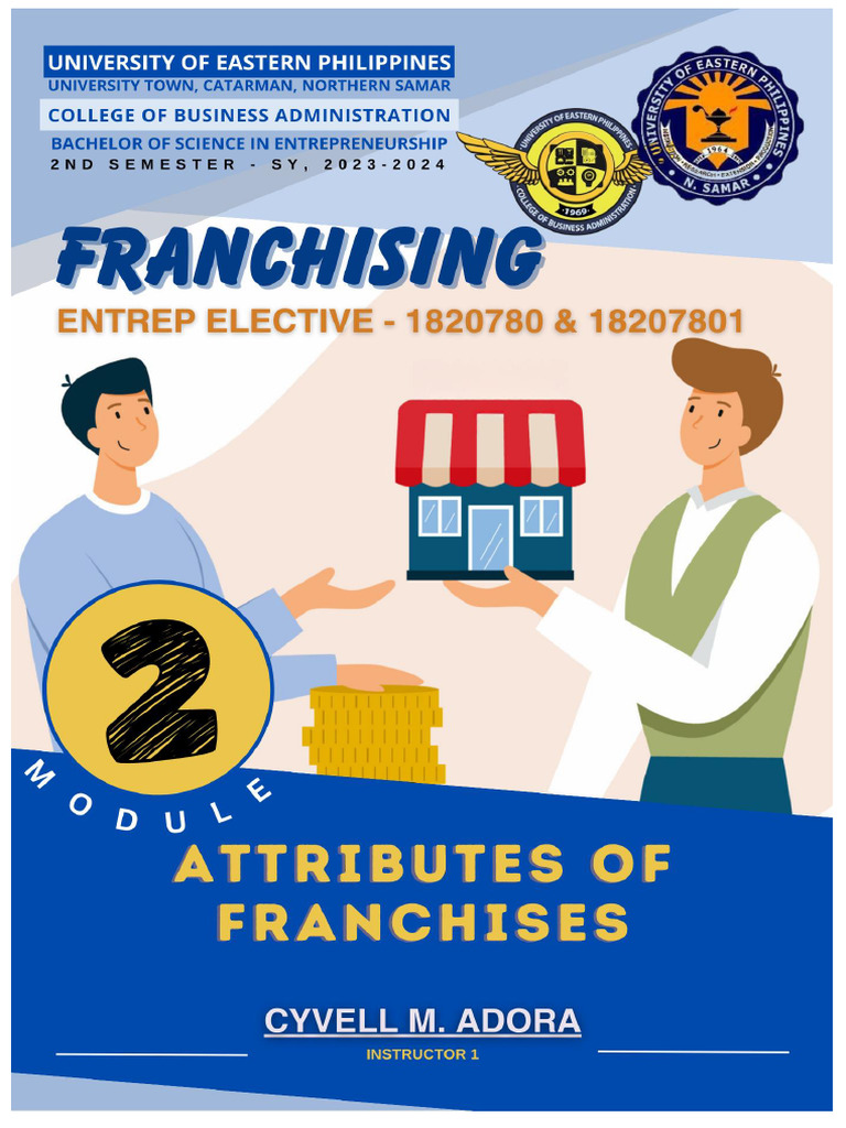 MODULE 2. Attributes of Franchises | PDF | Franchising | Trade Name