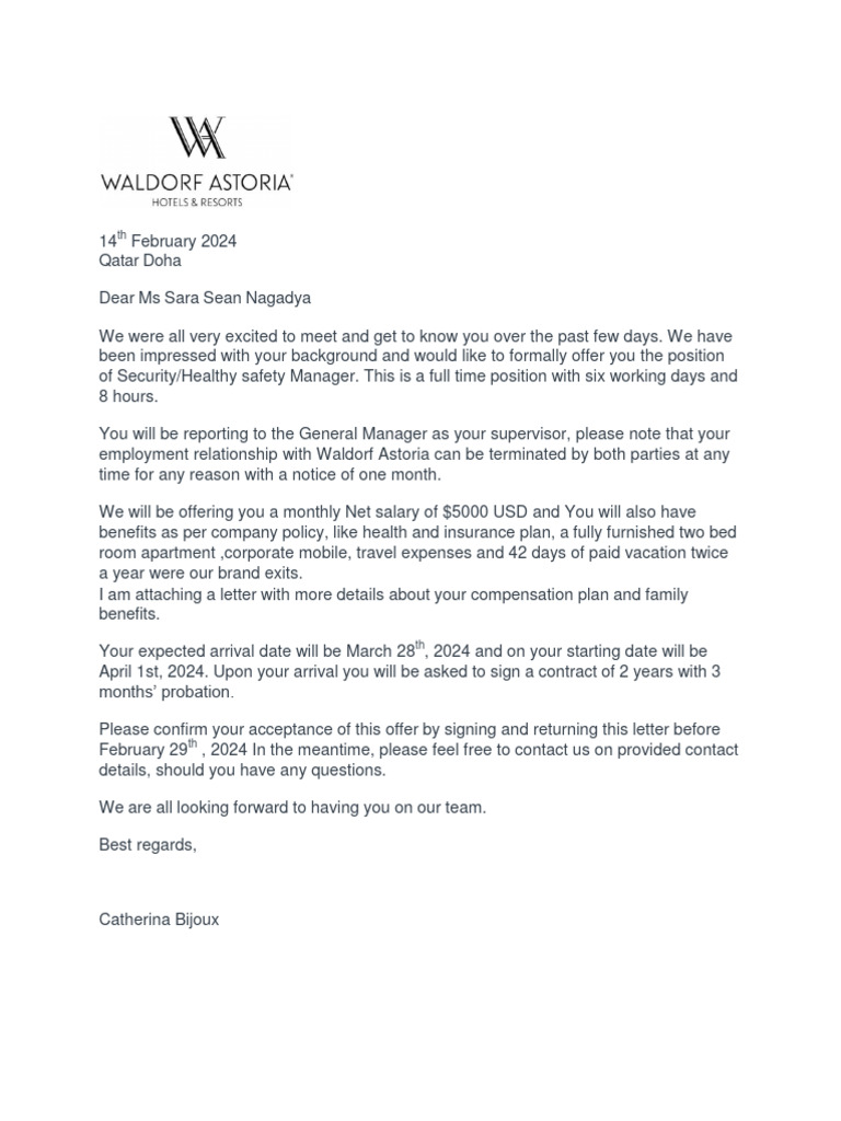 Offer Letter | PDF