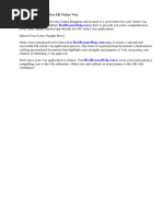 Sample Cover Letter for Work Permit | PDF | Résumé | Travel Visa