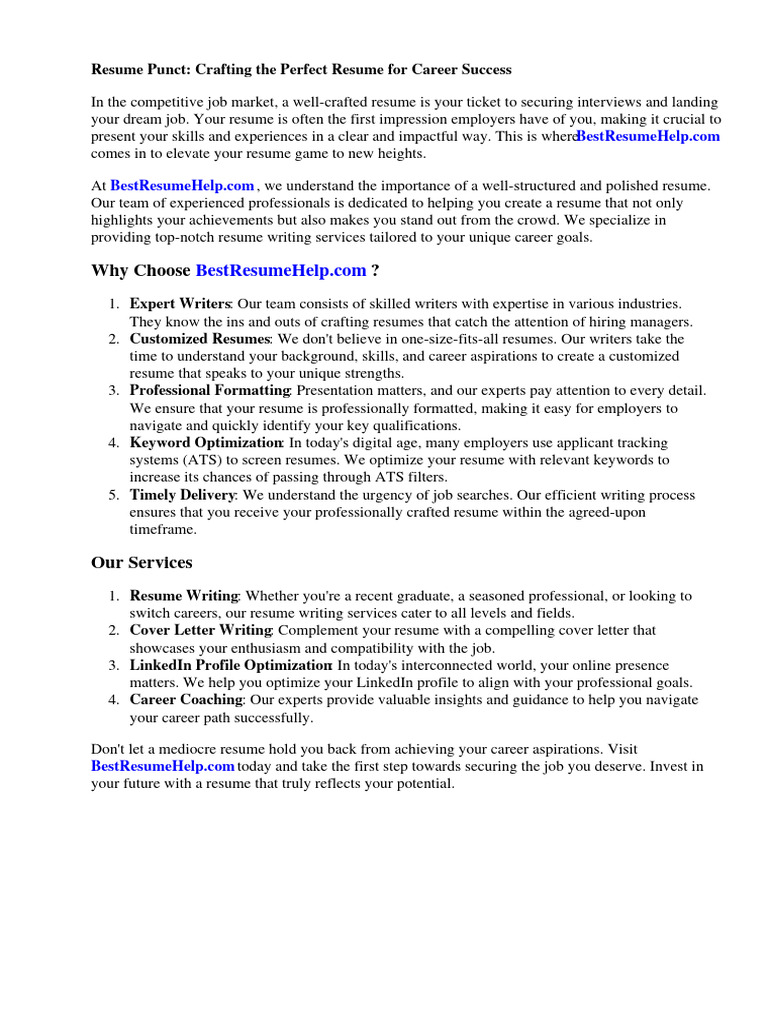 Resume Punctuation | PDF | Résumé | Punctuation