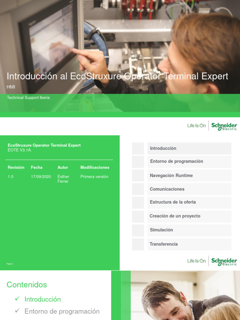 Introducción Al EcoStruxure Operator Terminal Expert | PDF | Diseño ...
