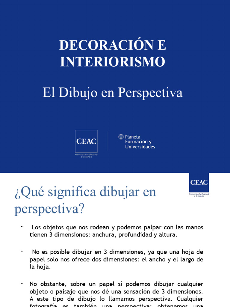 Dibujo en Perspectiva: Tipos y Técnicas | PDF | Perspectiva (Gráfica ...