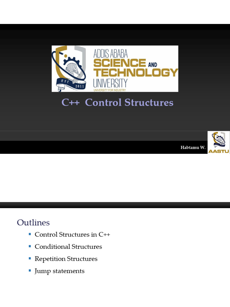 Chapter-2 - Control Structure | PDF | Control Flow | C++