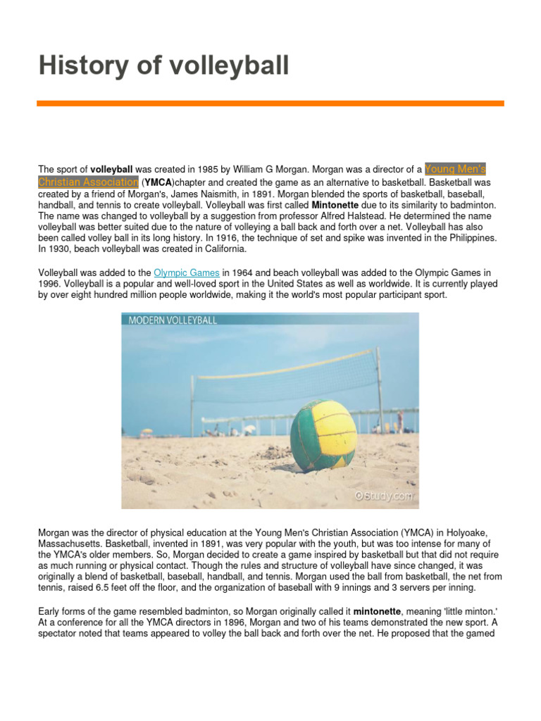 Volleyball | PDF | Volleyball | Games Of Physical Skill