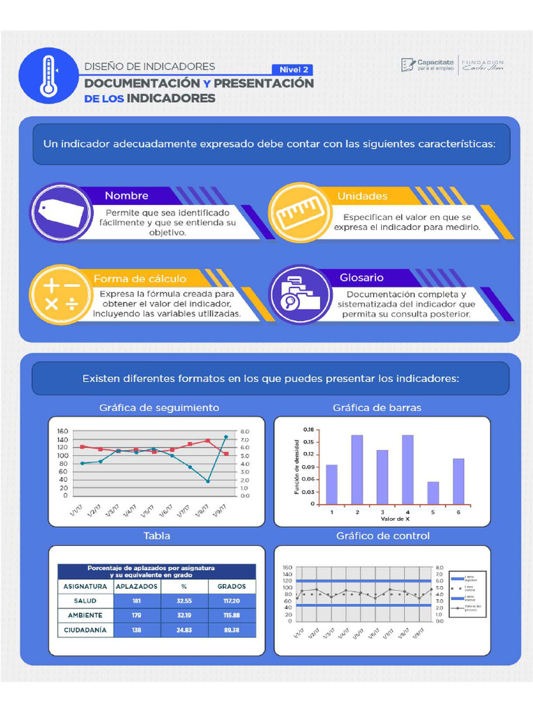 Documentación y Presentacion de Los Indicadores | PDF