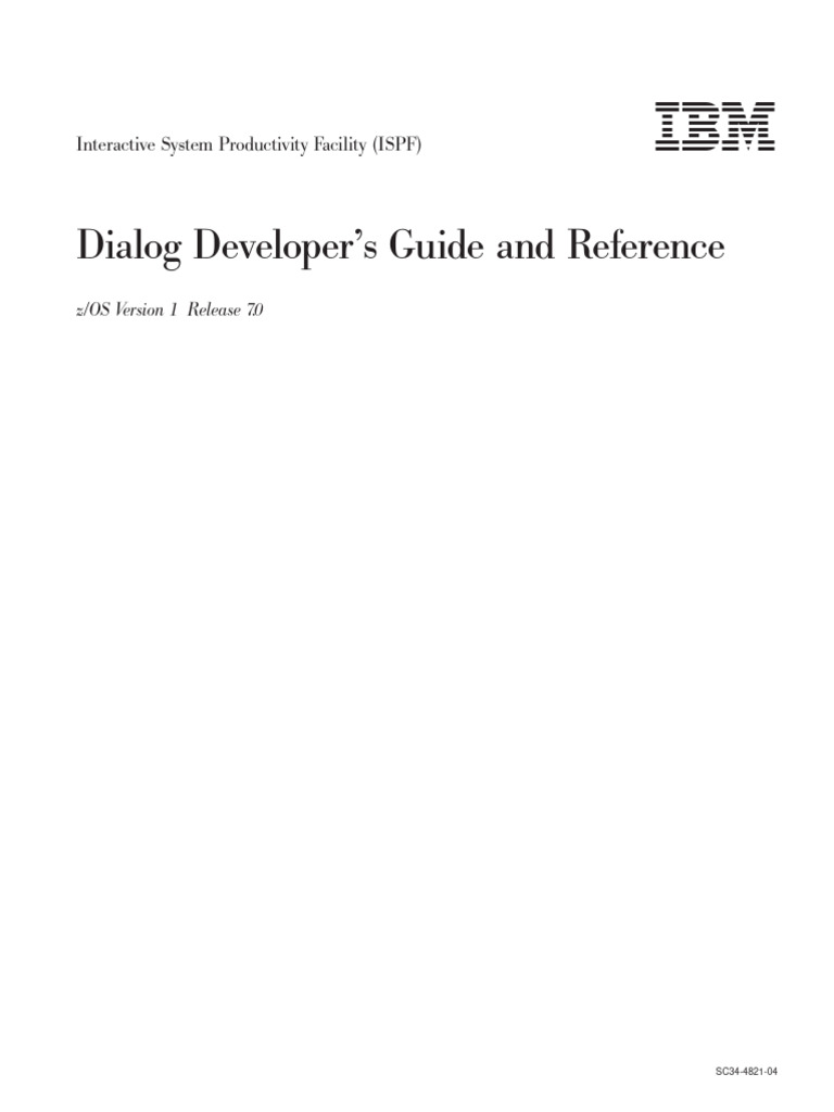 Dialog Reference ZOS 17 | Download Free PDF | Operating System | Command Line Interface