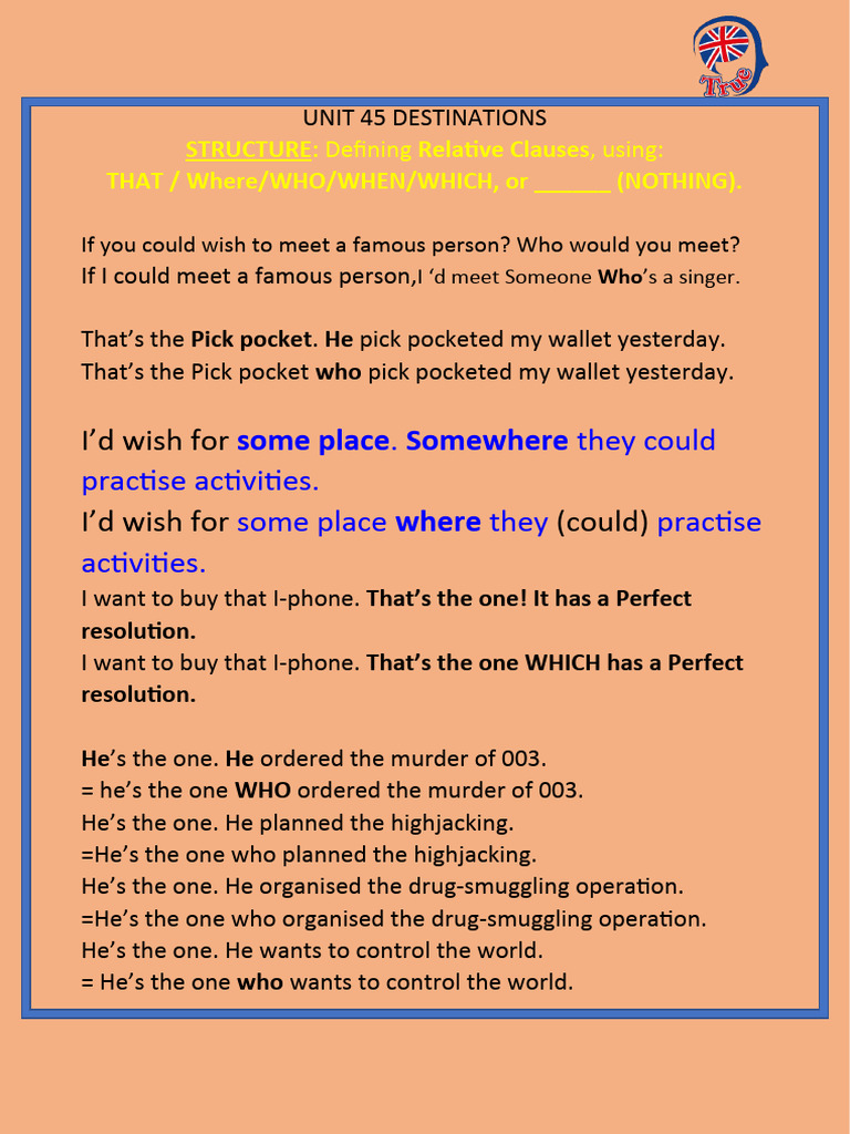 45 Unit Cont Destinations | PDF | Burglary | Crime & Violence