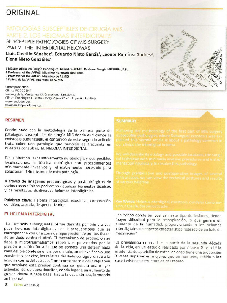 2.-Helomas Interdigitales | PDF