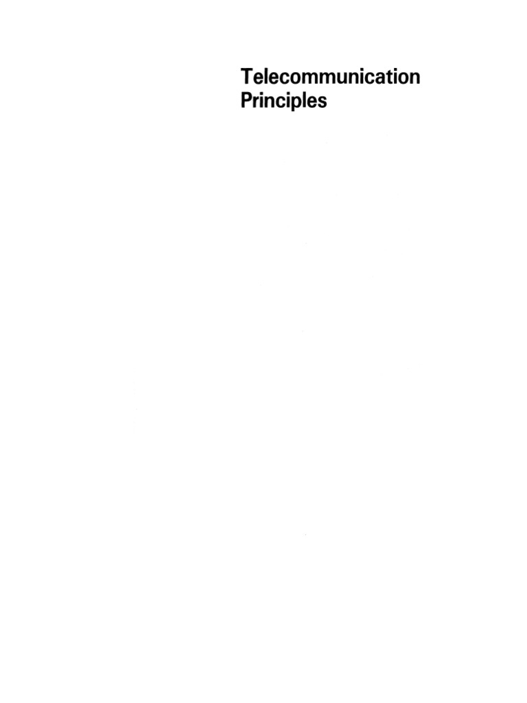 J. J. O'Reilly (Auth.) - Telecommunication Principles-Springer ...