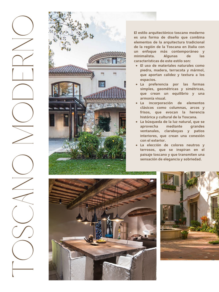 Estilo Toscano Moderno | PDF