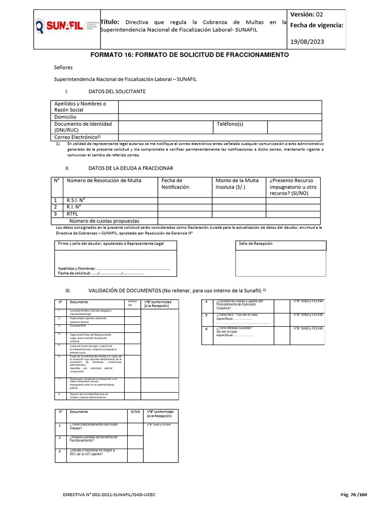 Formato 16 | PDF
