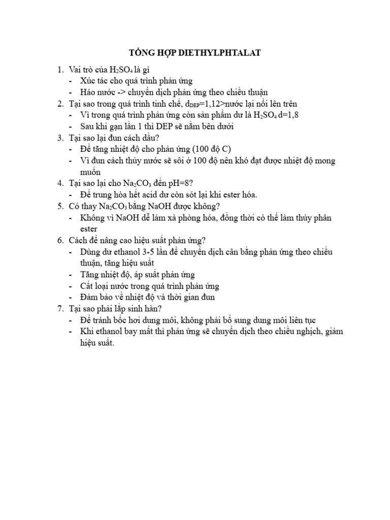 T NG H P Diethylphtalat | PDF