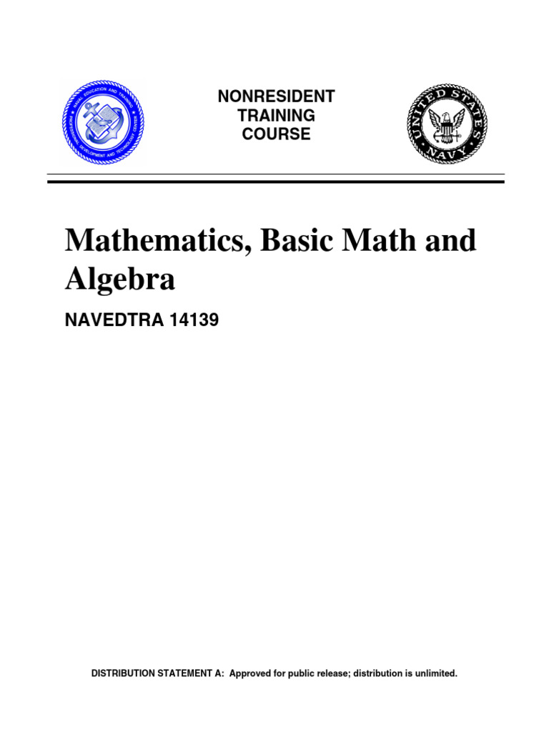 Mathematics Basic Math and Algebra | PDF