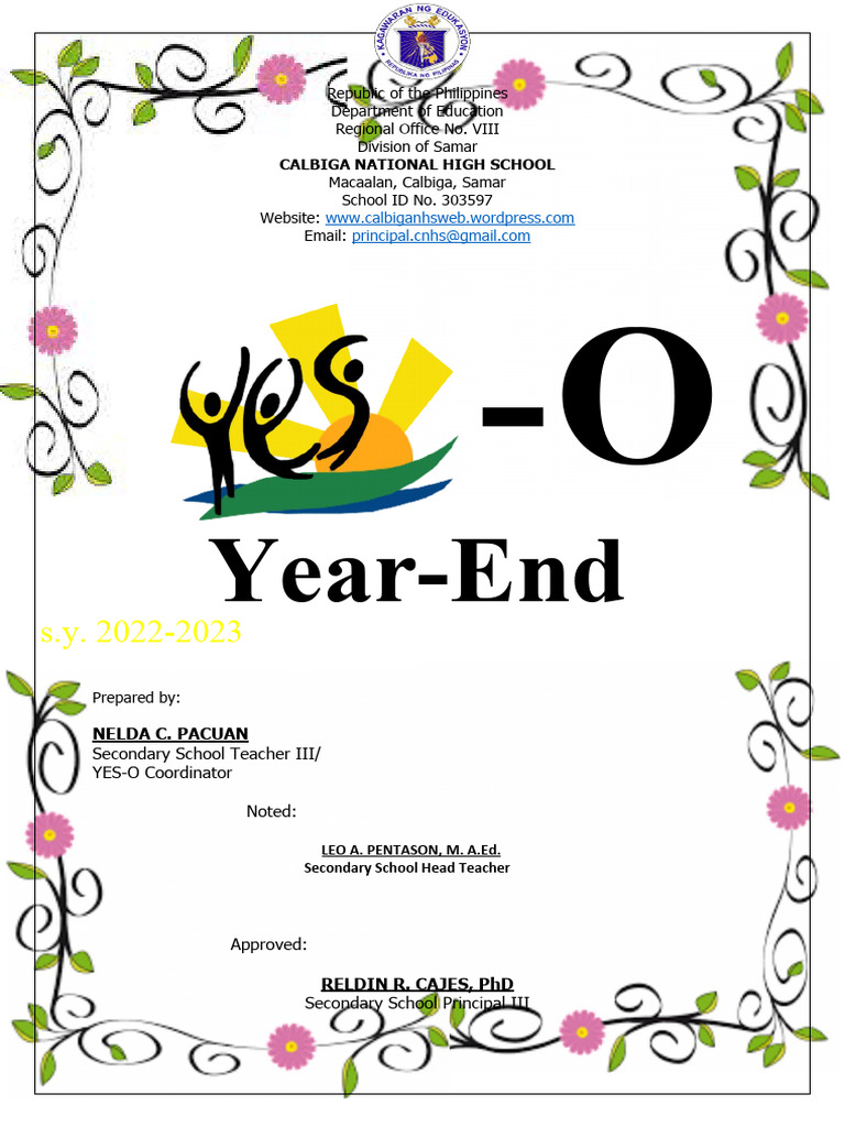 Year - End Yes-O Accomplishment Report 2023 | PDF | Waste Management | Trees