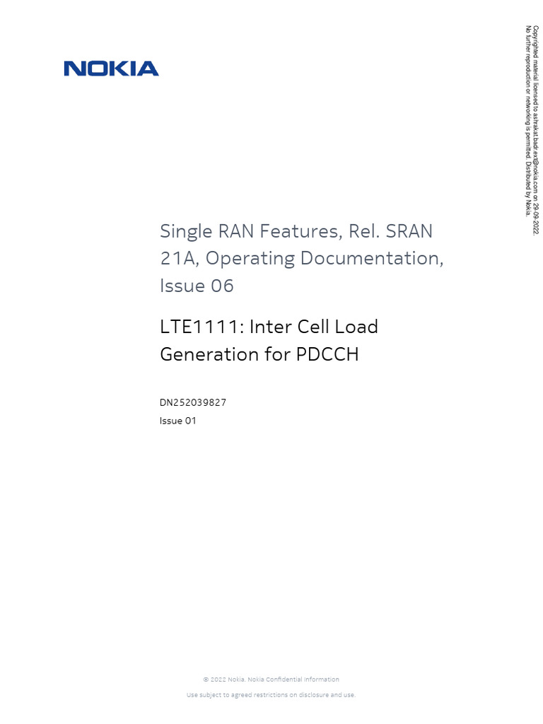 LTE1111 Inter Cell Load Generation For PDCCH | PDF | Copyright | Computing