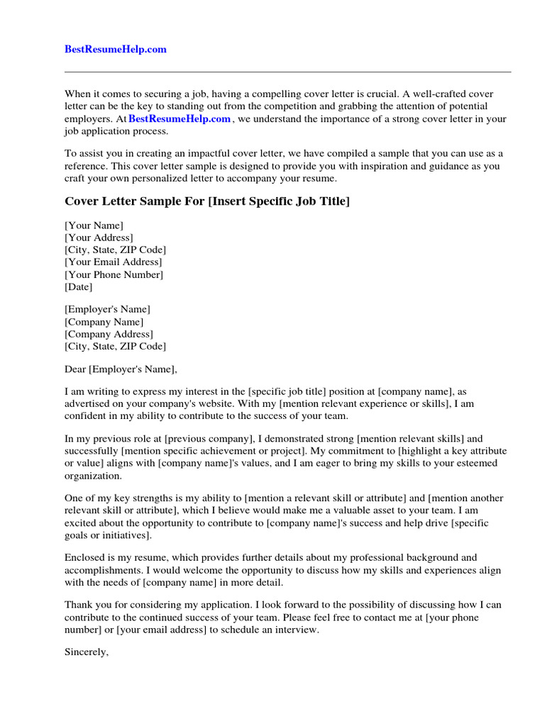 Sample Cover Letter for Daycare Teacher | PDF | Child Care | Résumé