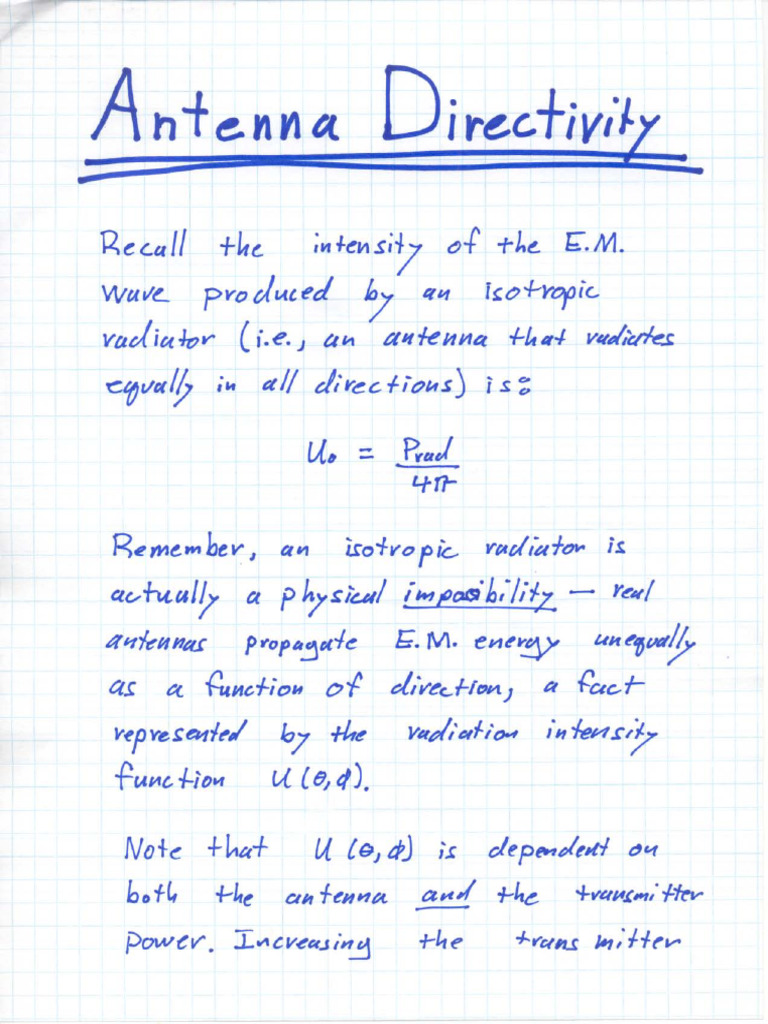 Antenna Directivity | PDF