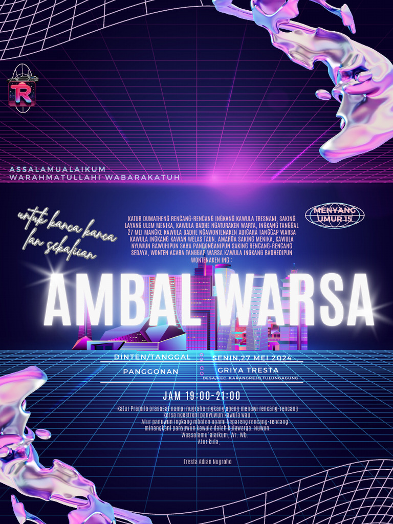 Undangan Acara Tanggap Warsa 2024 | PDF
