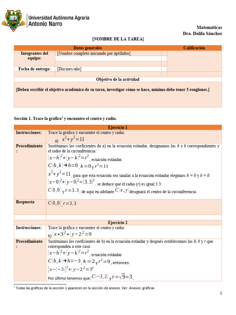 Segunda tarea, actualizado | PDF | Pendiente | Línea (geometría)