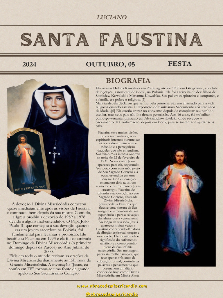 Santa Faustina | PDF