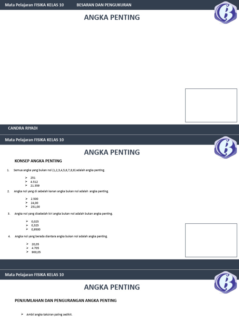 Presentation FISIKA KELAS 10 | PDF
