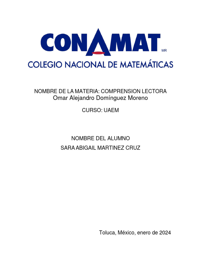 Portada de Conamat 3 | PDF