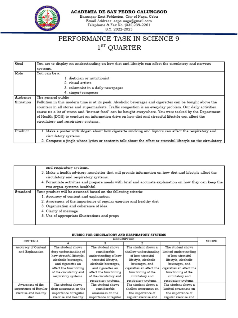 PT1-Q1 Science 9 | PDF | Self-Improvement