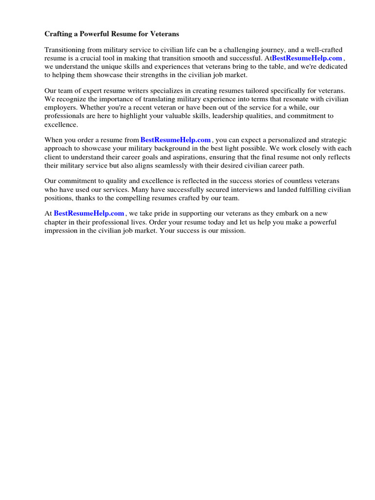 Resume For Veterans | PDF | Résumé | Adobe Photoshop