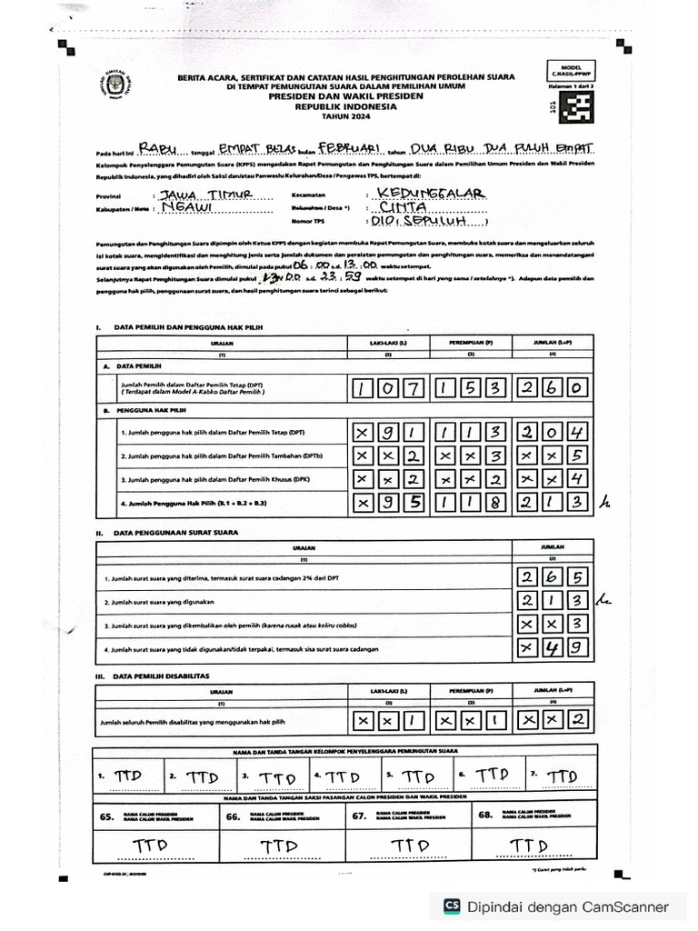 Contoh SIMULASI Hasil C | PDF