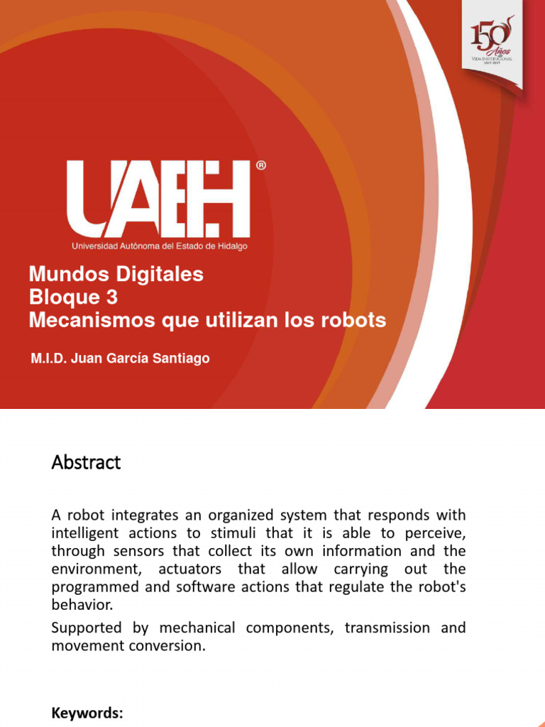 Mecanismos Que Usan Robots | PDF | Engranaje | Palanca