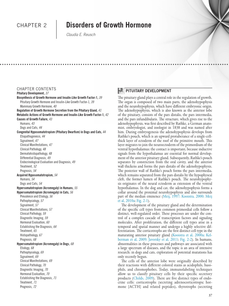 Chapter 2 - Disorders of Growth Hormone | PDF | Insulin Like Growth Factor 1 | Growth Hormone