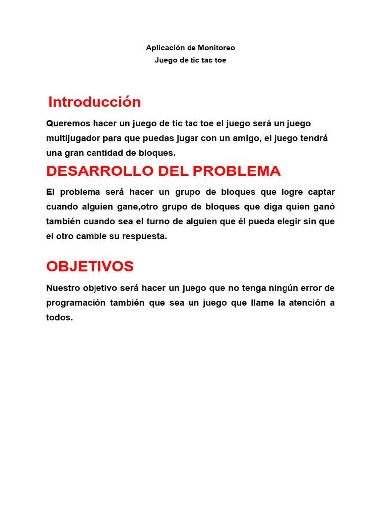 Desarrollo de Tic Tac Toe Multijugador | PDF