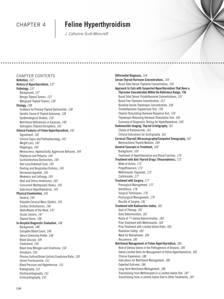 chapter 4- Feline hyperthyroidism | PDF | Hyperthyroidism | Thyroid