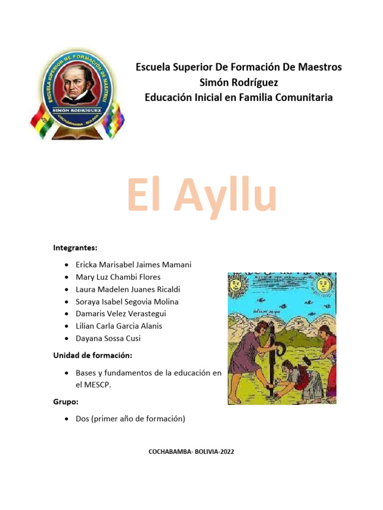 El Ayllu Infoprme | PDF | Imperio Inca | Andes