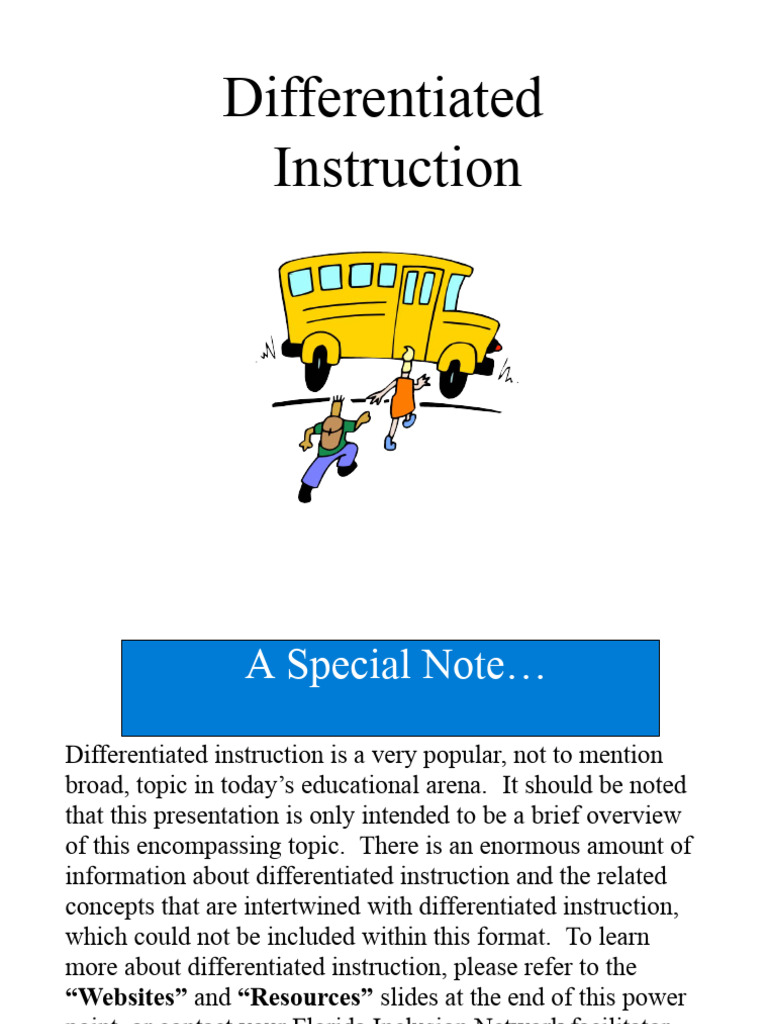 Differentiated Instruction | PDF | Differentiated Instruction | Psychological Concepts