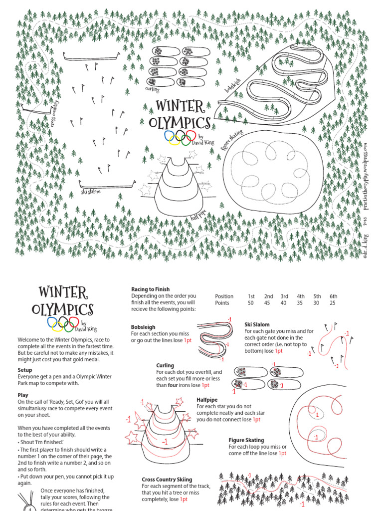 Winter Olympics Event Scoring Guide | PDF | International Sports ...
