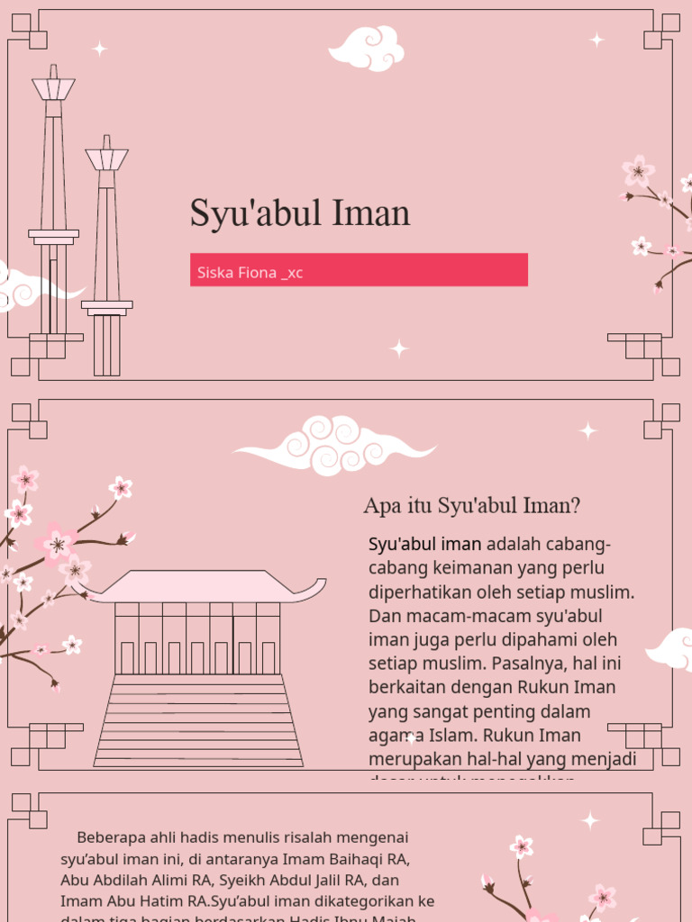 Tugas Agama. (Syu'Abul Iman) | PDF