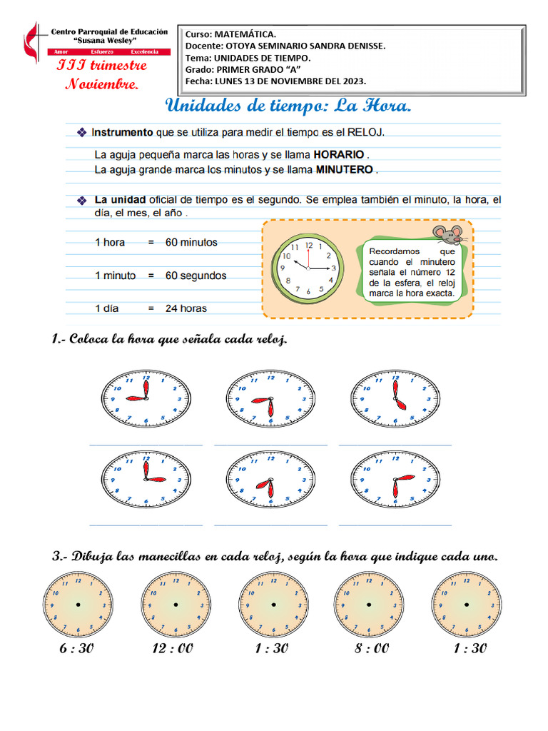 Unidades de Tiempo | PDF