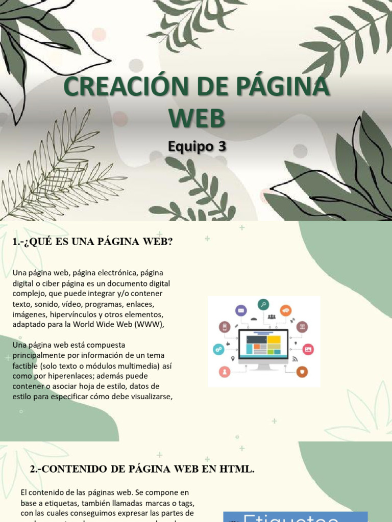 Equipo 3 | PDF | Página web | Hipervínculo