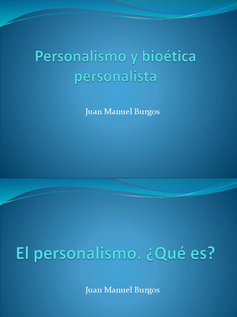 Tema 7. BIOÉTICA PERSONALISTA | Descargar gratis PDF | Bioética ...