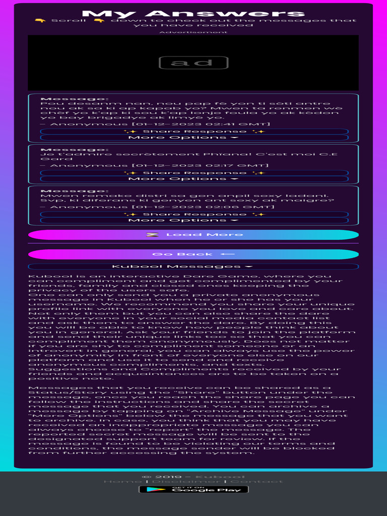 My Messages - Kubool | PDF | Cyberspace | Human Communication