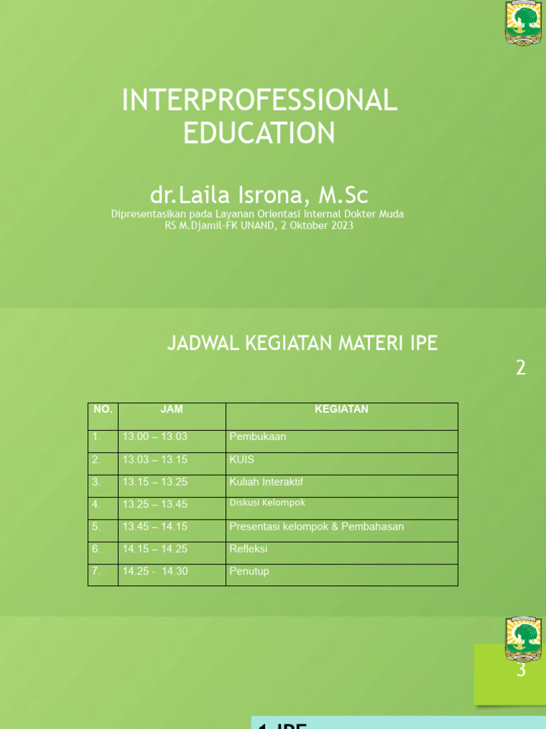 Materi Ipe-Loi Okto. 2023 | PDF | Health Care | Social Programs