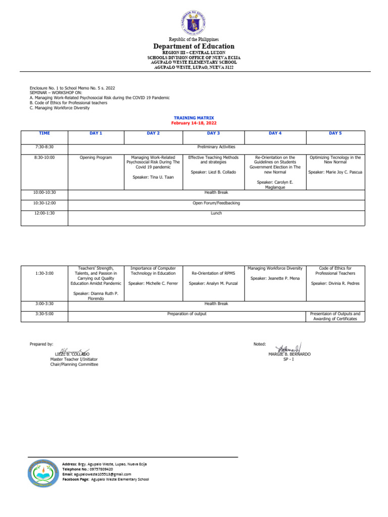 Inset Matrix Feb 14 18 2022 | PDF