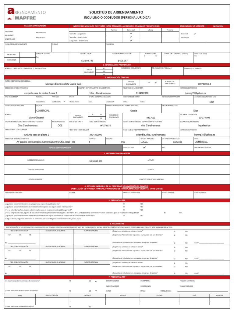 Solicitud Madfre | PDF | Reaseguro | Seguro