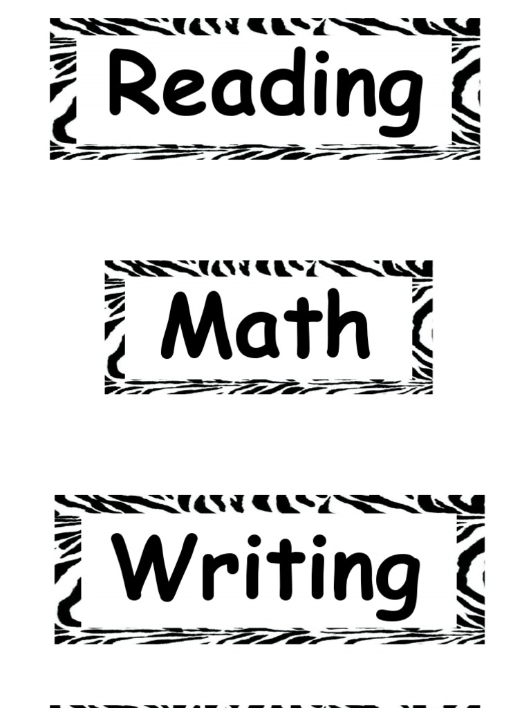 Zebra Objectives | PDF